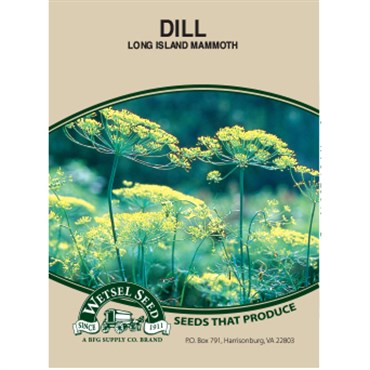 Wetsel Seed Dill - Long Island Mammoth - De Motte, IN - Belstra Farm ...