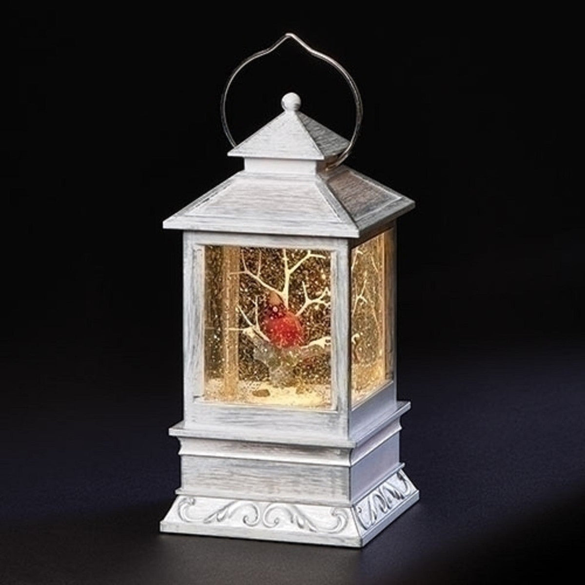 Roman Cardinal LED Swirl Grey Lantern Figurine - De Motte, IN - Belstra ...
